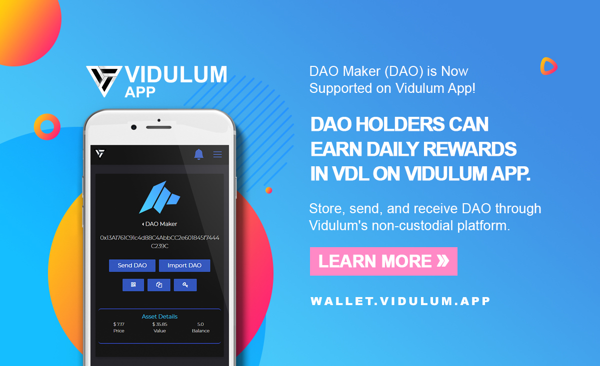 DAO Maker Wallet Support is Live on Vidulum App