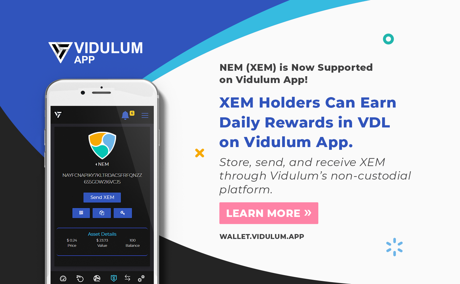 NEM Wallet Support has Been Added to Vidulum App